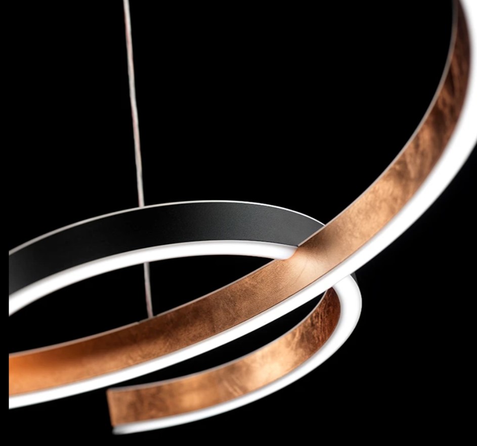 Braga LED pendant light Hug 2159/S3-2, up/downlight - dimmable, gesture ...